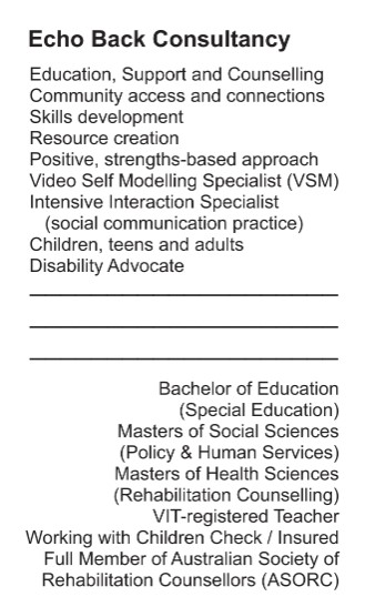 EBC Business Card – Echo Back Consultancy